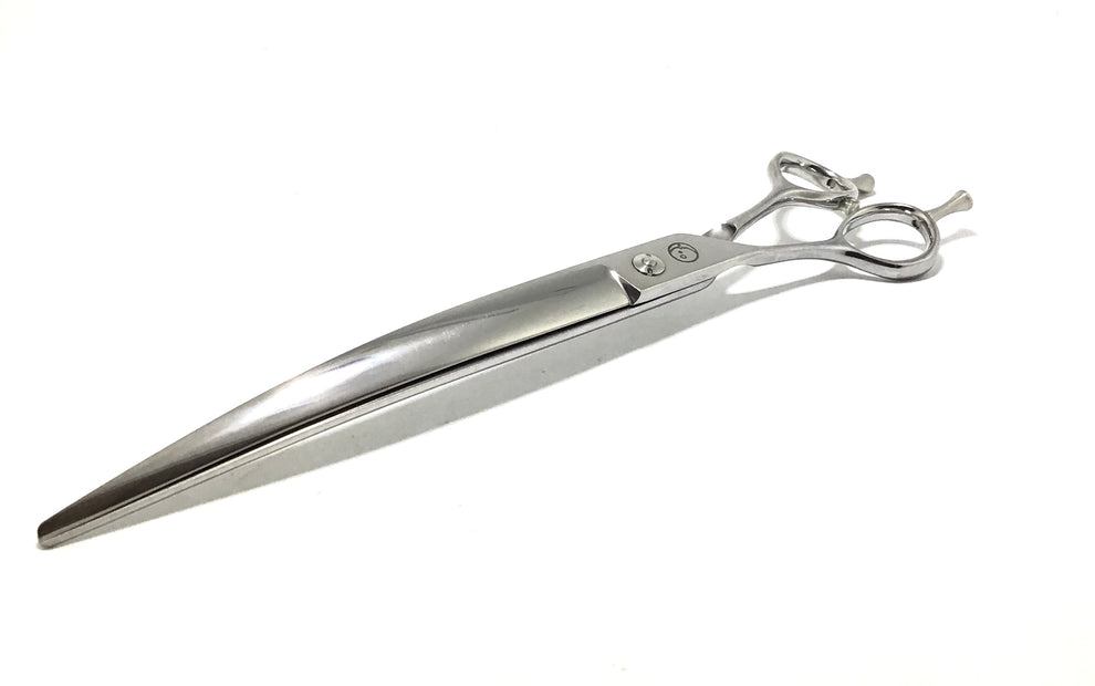 Left-Handed New Nine Moon 9" Super Curve Dog Grooming Scissor ...