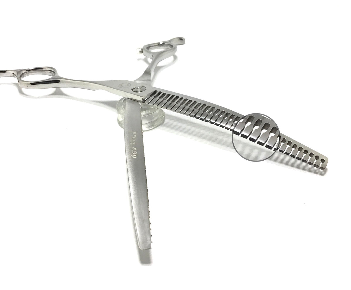 Moonriver Paddle Tooth Curved Thunker – Harebone Shears