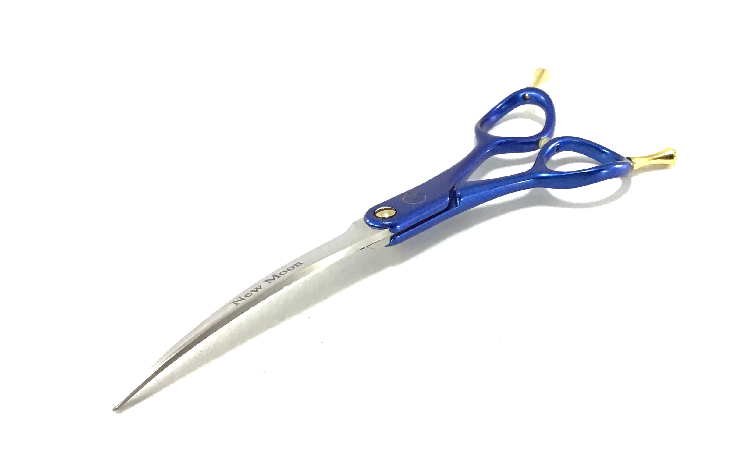 New Moon Cobalt Dog Grooming Super Curve Scissor – Harebone Shears