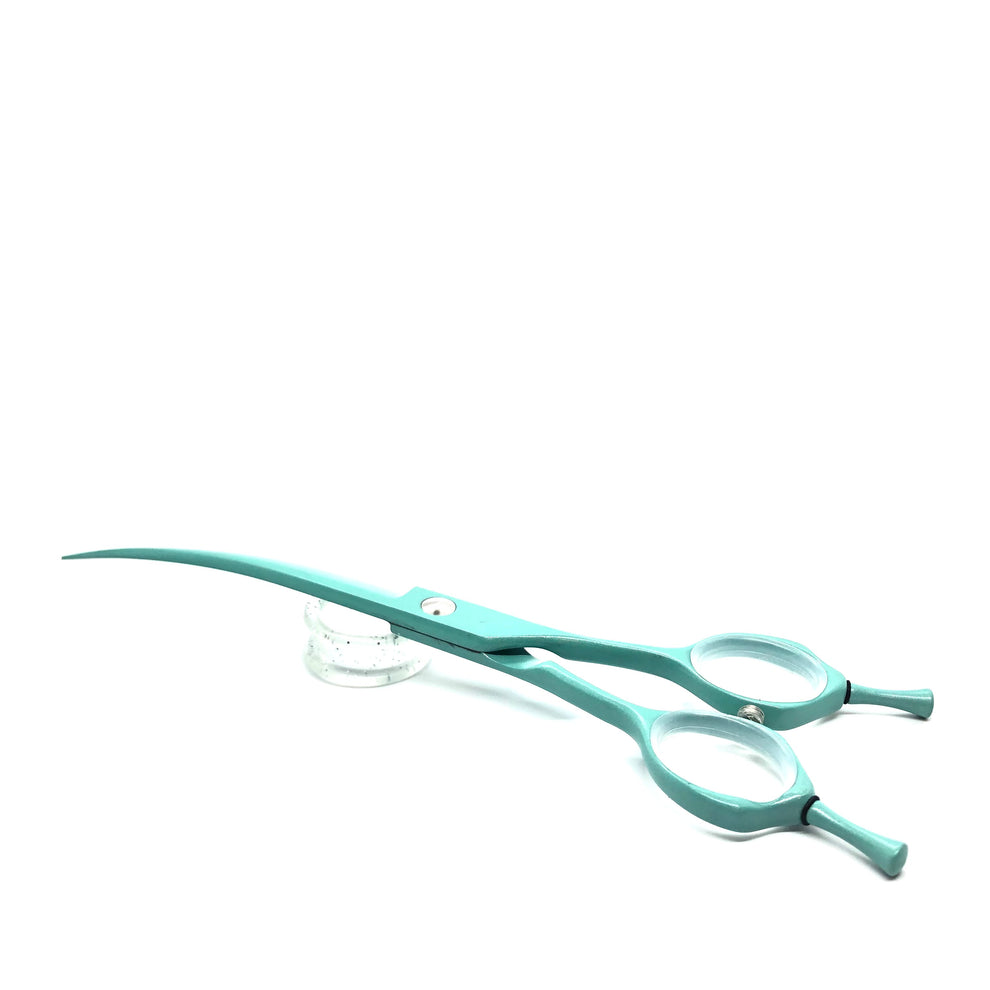 New Moon Painted Super Curve Dog Grooming Scissor (Mint Green ...