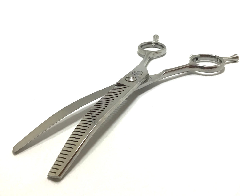 New Moon Rosa 7” Curve Fluffer Dog grooming Shear – Harebone Shears