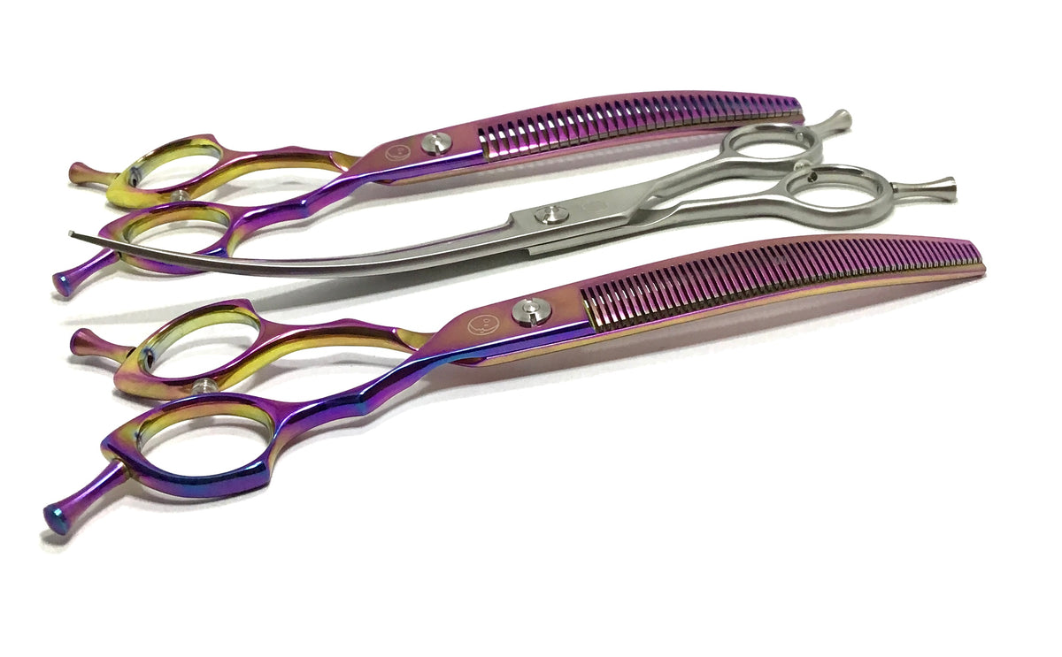 Swan Nirvana 3pc Curved Thinner & Chunker Set – Harebone Shears